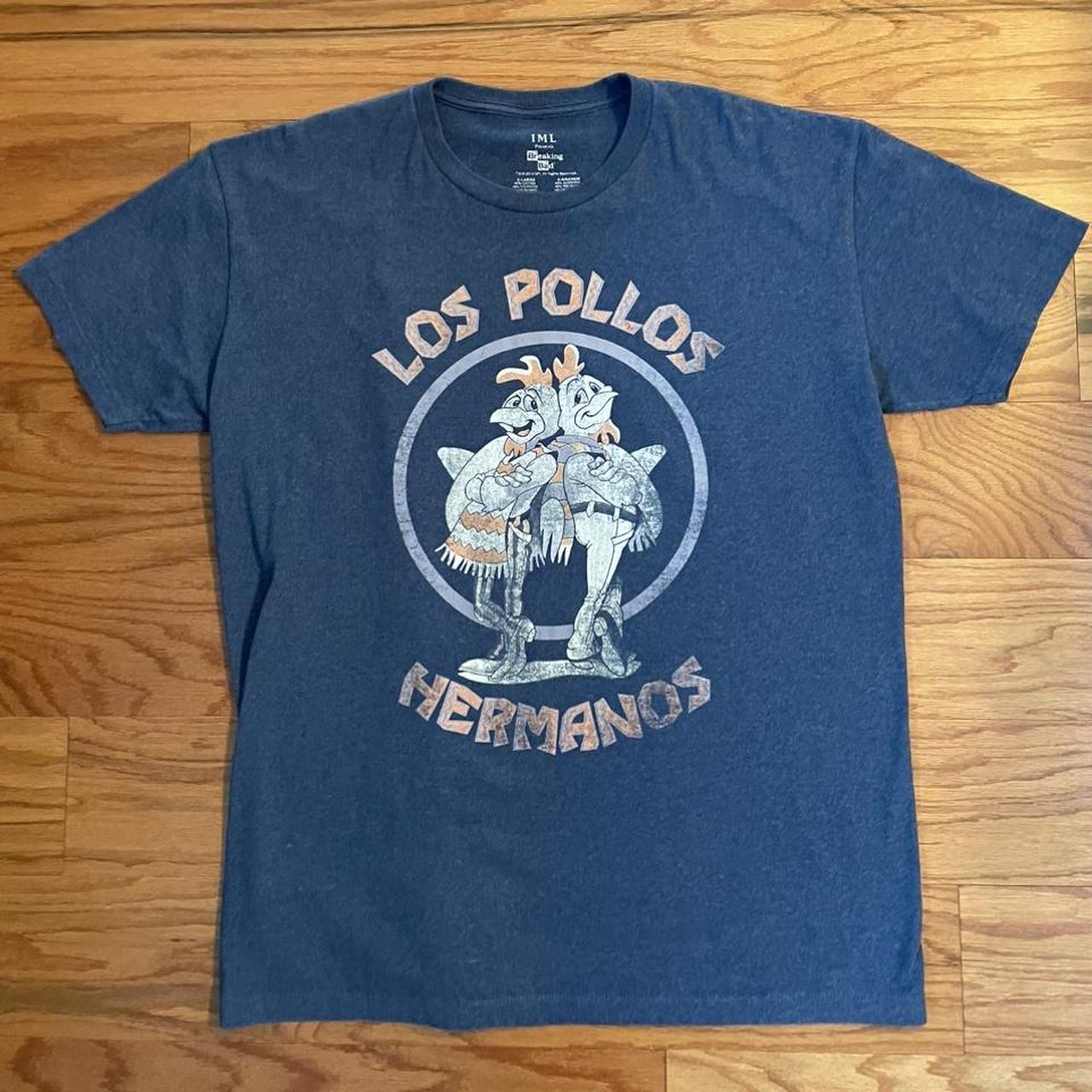 Blue Breaking Bad Los Pollos Hermanos Tee. XL in... - Depop