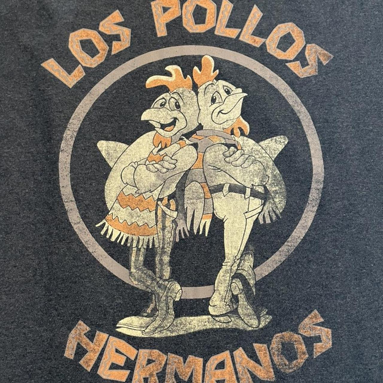 Blue Breaking Bad Los Pollos Hermanos Tee. XL in... - Depop