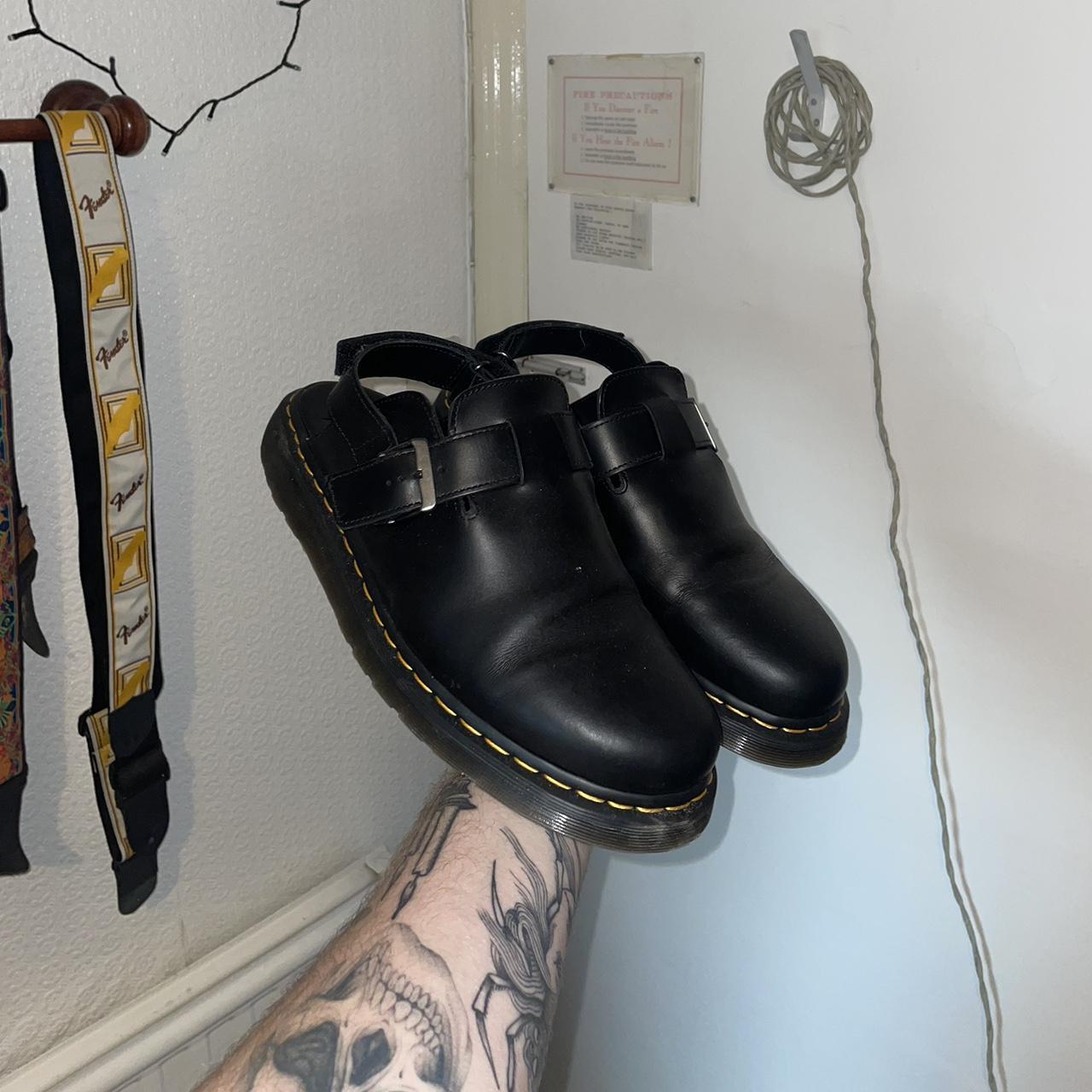 Doc Martens Jorge II Brando Leather Slingback Mules... - Depop