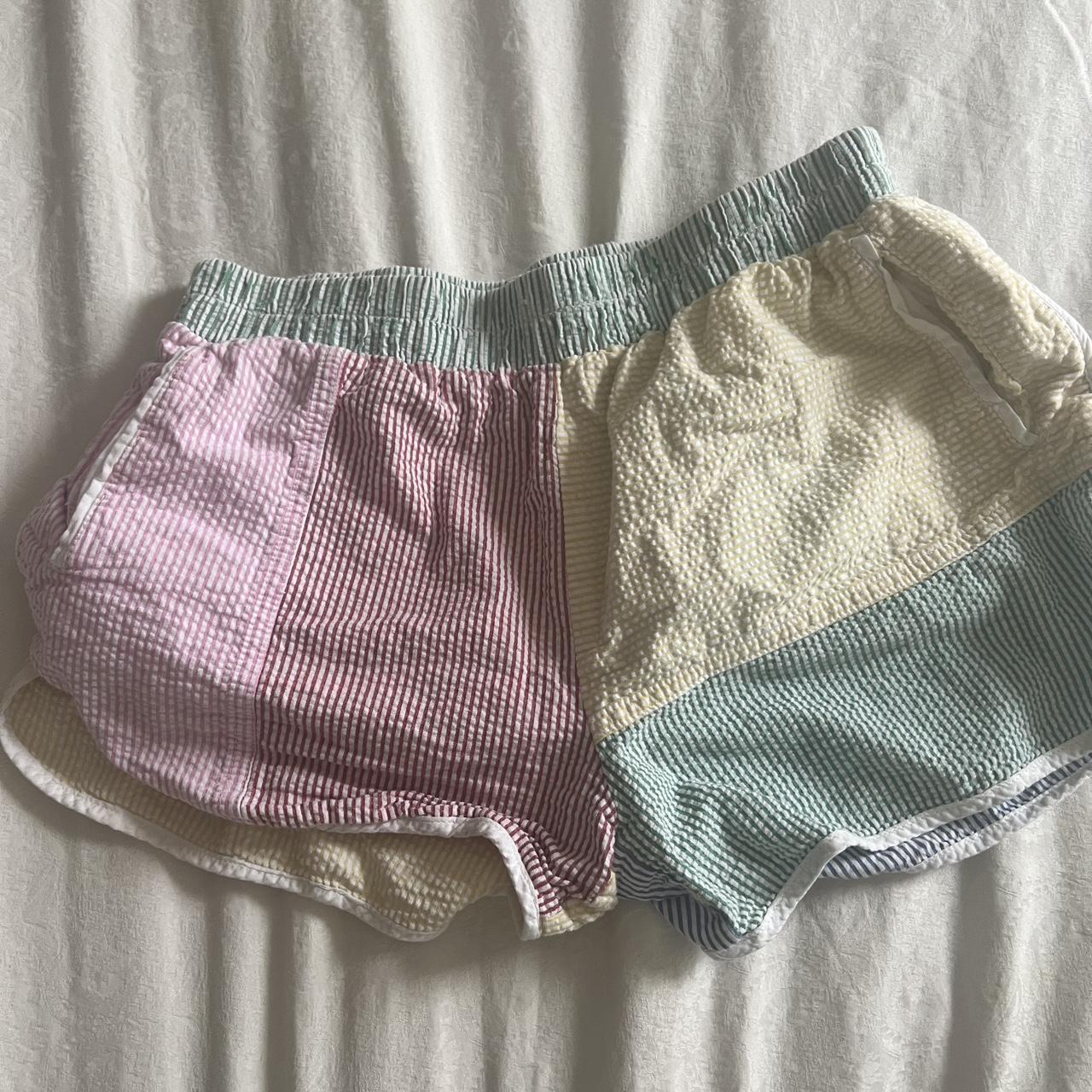 Very cute and comfortable seer-sucker shorts!... - Depop