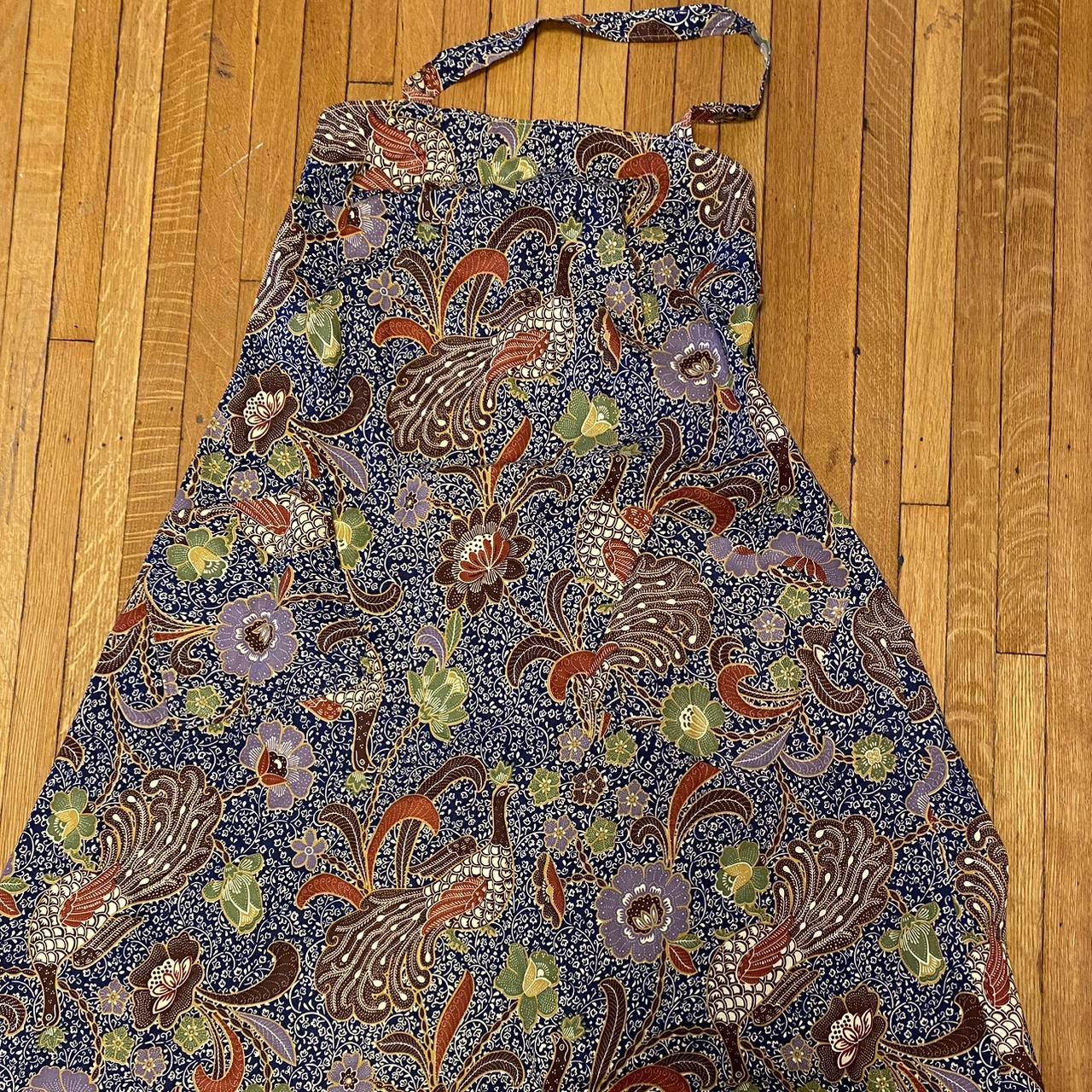 Vintage 1970’s wrap around dress/apron Gorgeous... - Depop