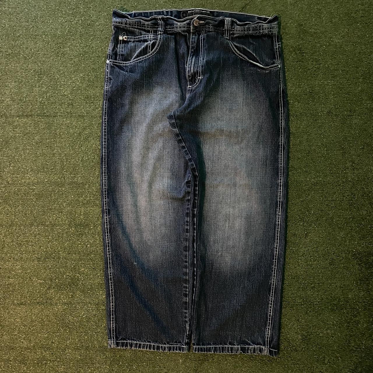 Baggy brown tab southpole blue jeans Super fye wash... - Depop