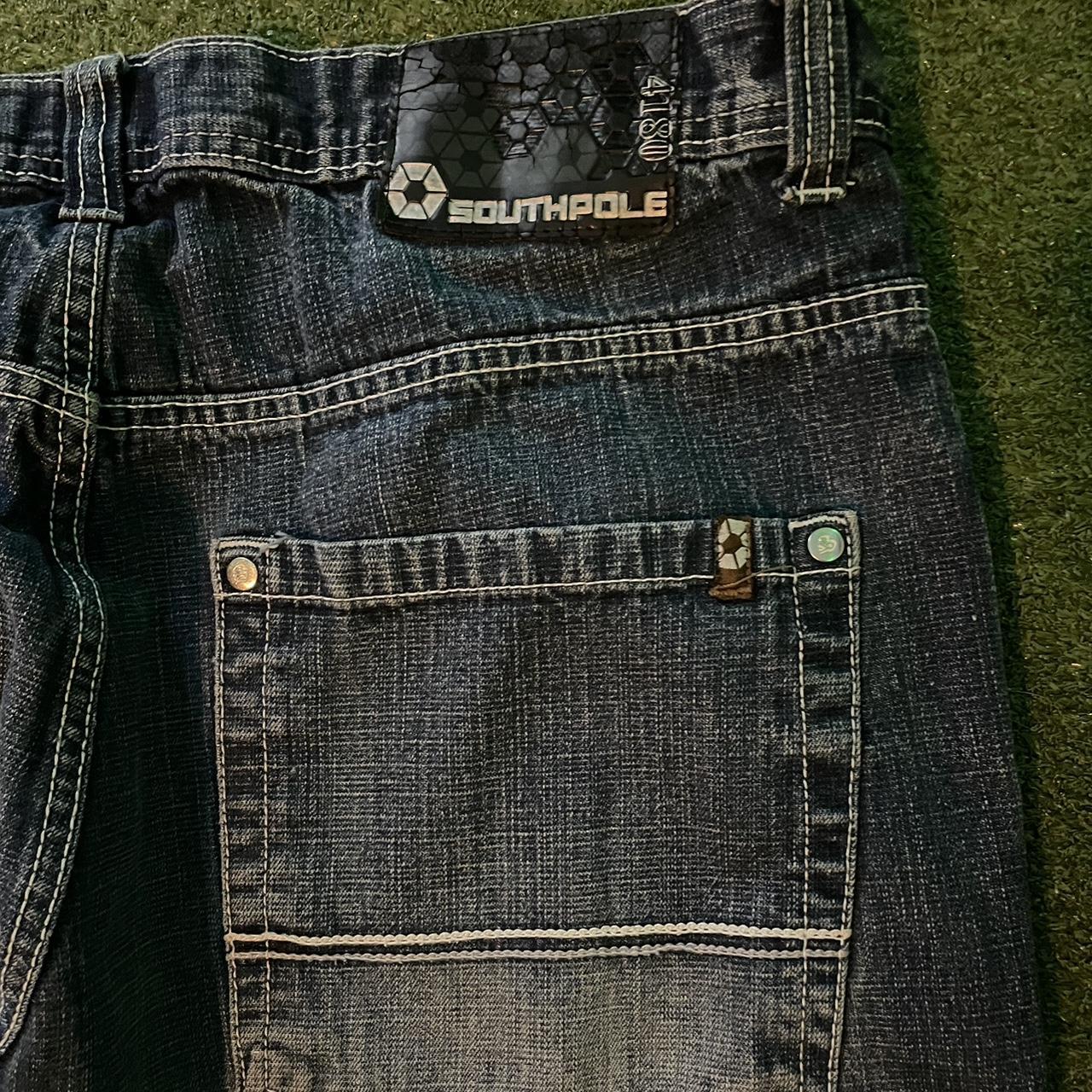 Baggy brown tab southpole blue jeans Super fye wash... - Depop