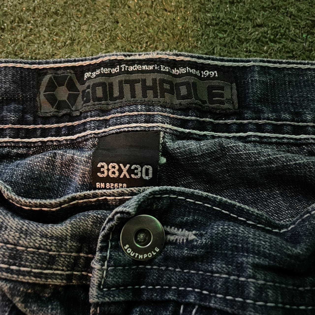 Baggy brown tab southpole blue jeans Super fye wash... - Depop