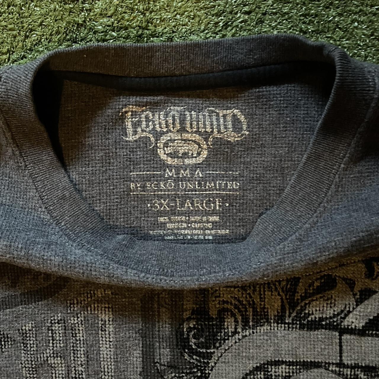 Grey Ecko Unltd x mma thermal longsleeve Super fye... - Depop