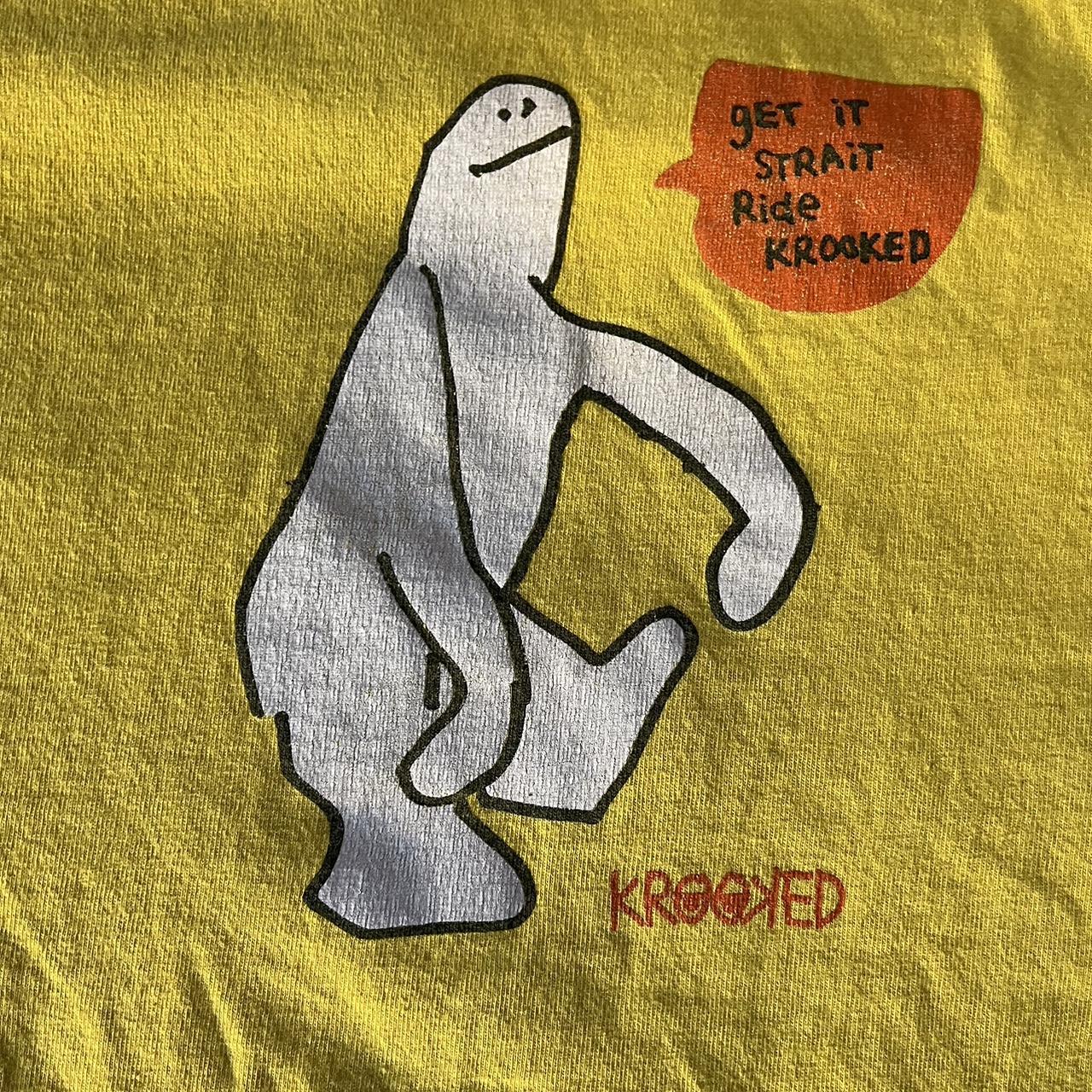 KROOKED SKATEBOARDS tee shirt size XL - Depop