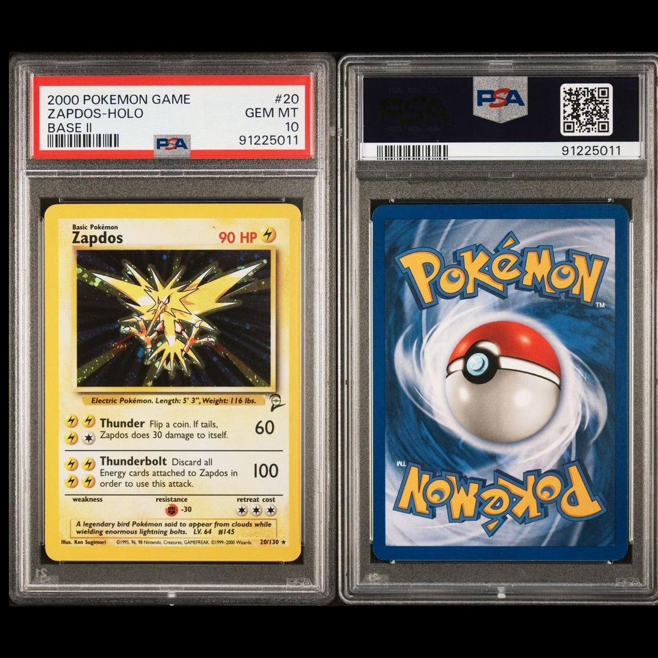 Pokemon PSA 10 Base Set 2 Zapdos Holo - Depop