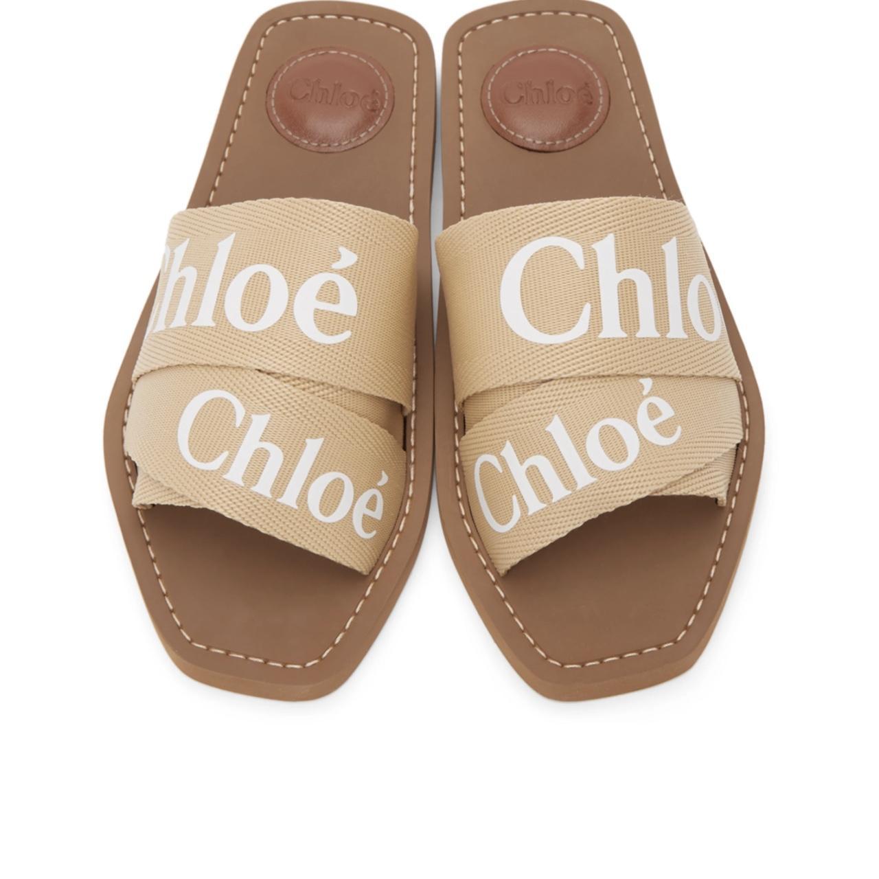 BARELY WORN CHLOE SLIDES 🤎🤎🤎🤎 #chloe #slides... - Depop