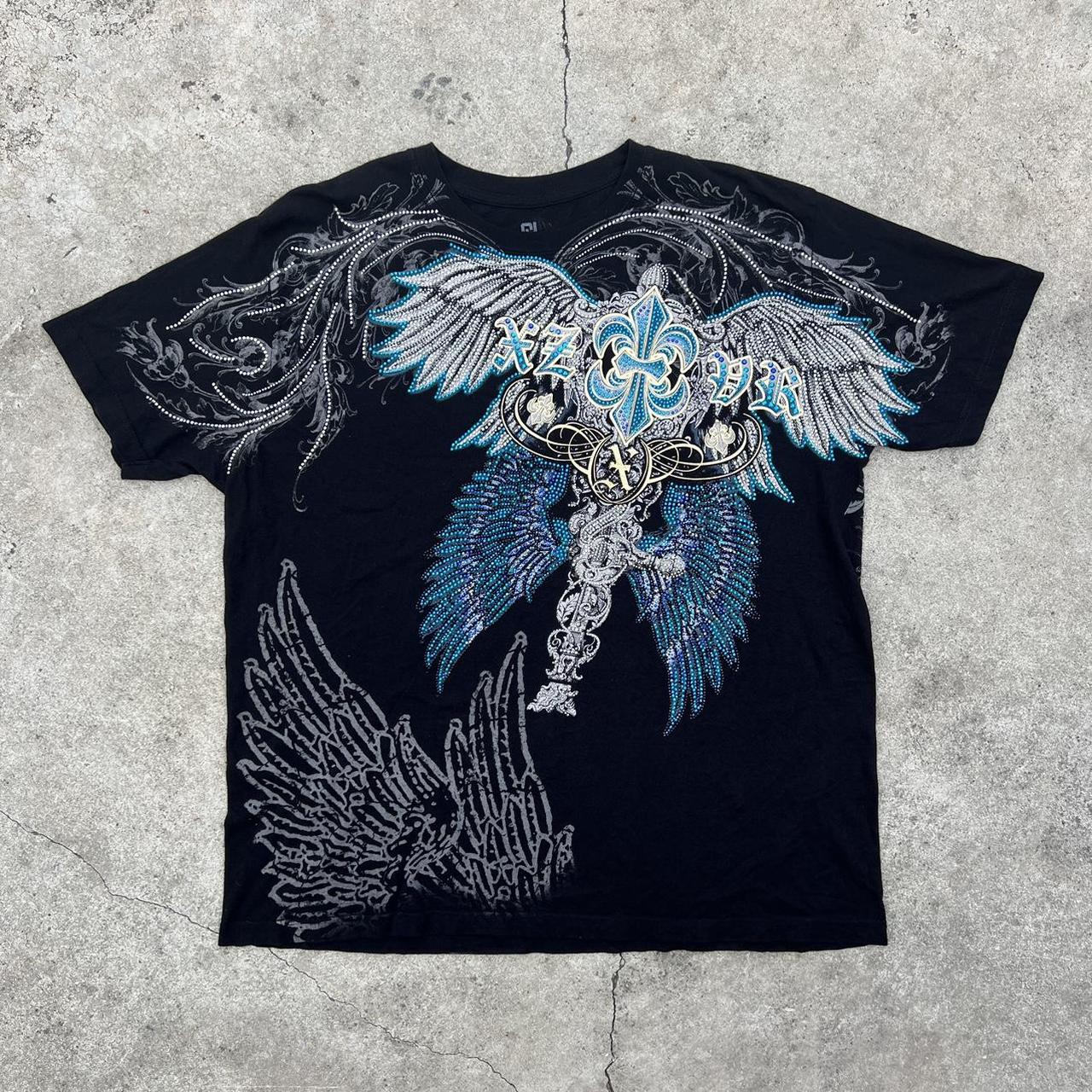 Xzavier Affliction tee No flaws #affliction #y2k - Depop