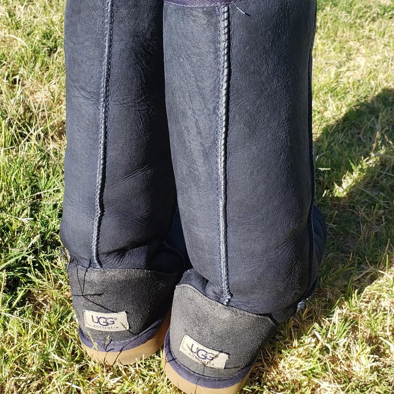 UGG Women's Navy Boots | Depop