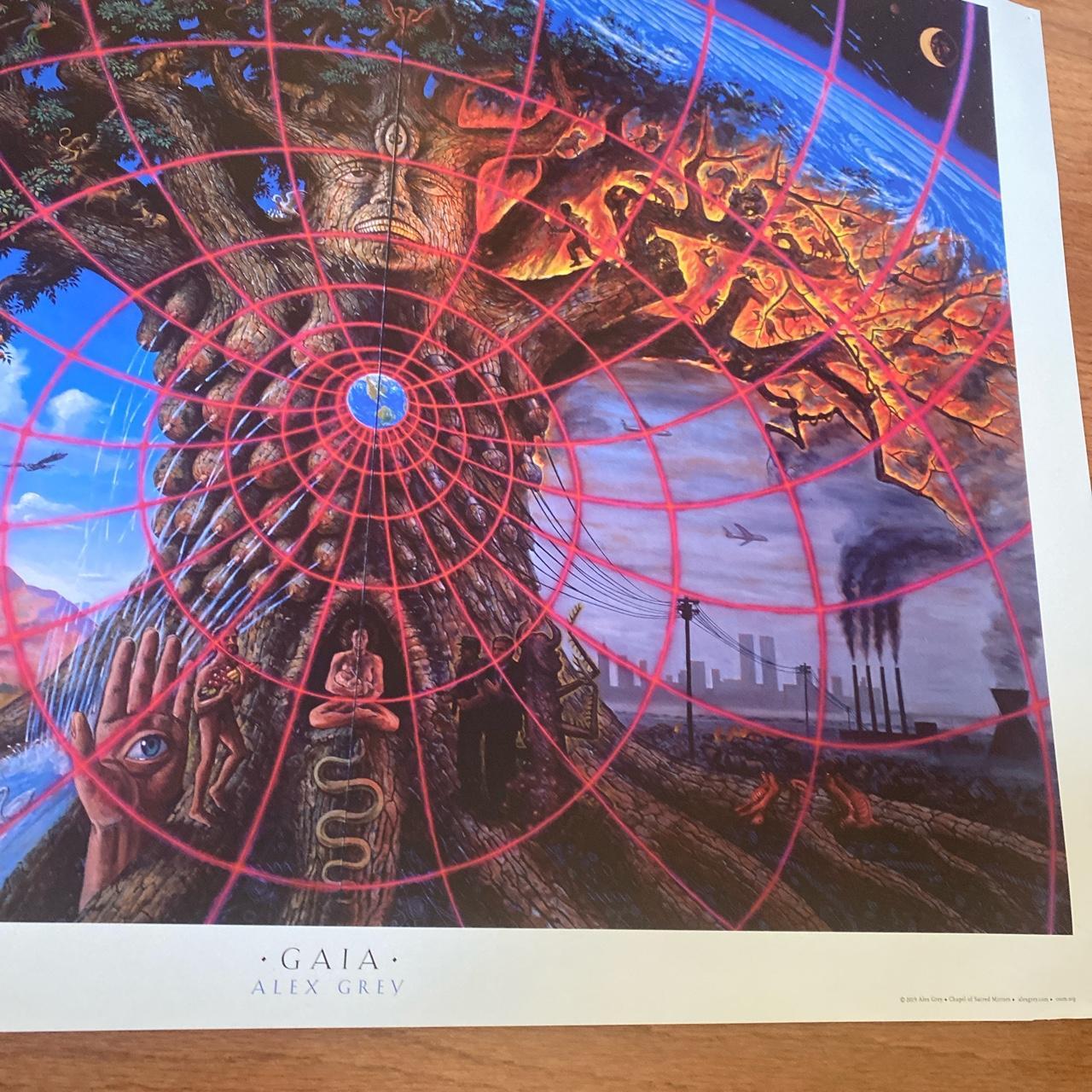 Alex gray tree of life Gaia print Only damage is... - Depop