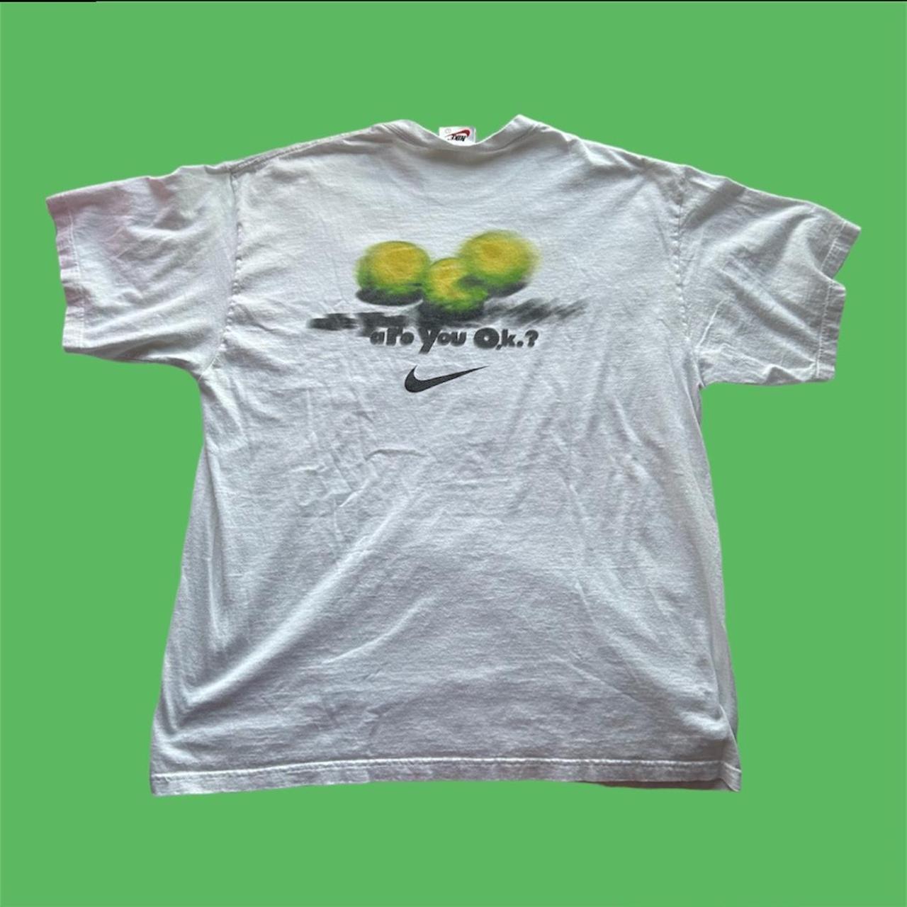 “Be Quick Or Be Hit” 90’s Nike Tennis Tee Shirt... - Depop