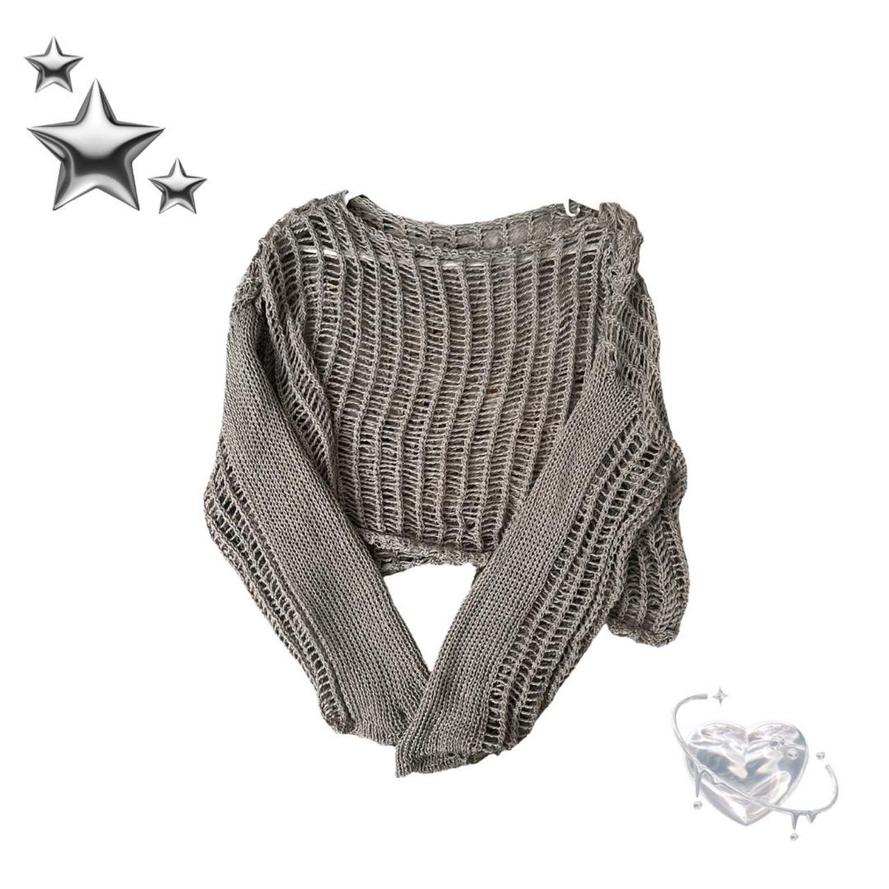 Knit Sweater Sheer/ see through type sweater Haven’t... - Depop