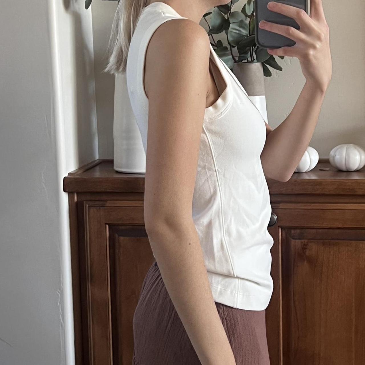 Simple white tank! Only worn to try on. Super soft... - Depop