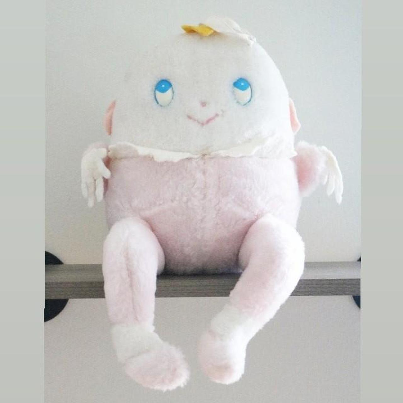 Vintage 70s Humpty Dumpty Plush with soft rattle... | Depop