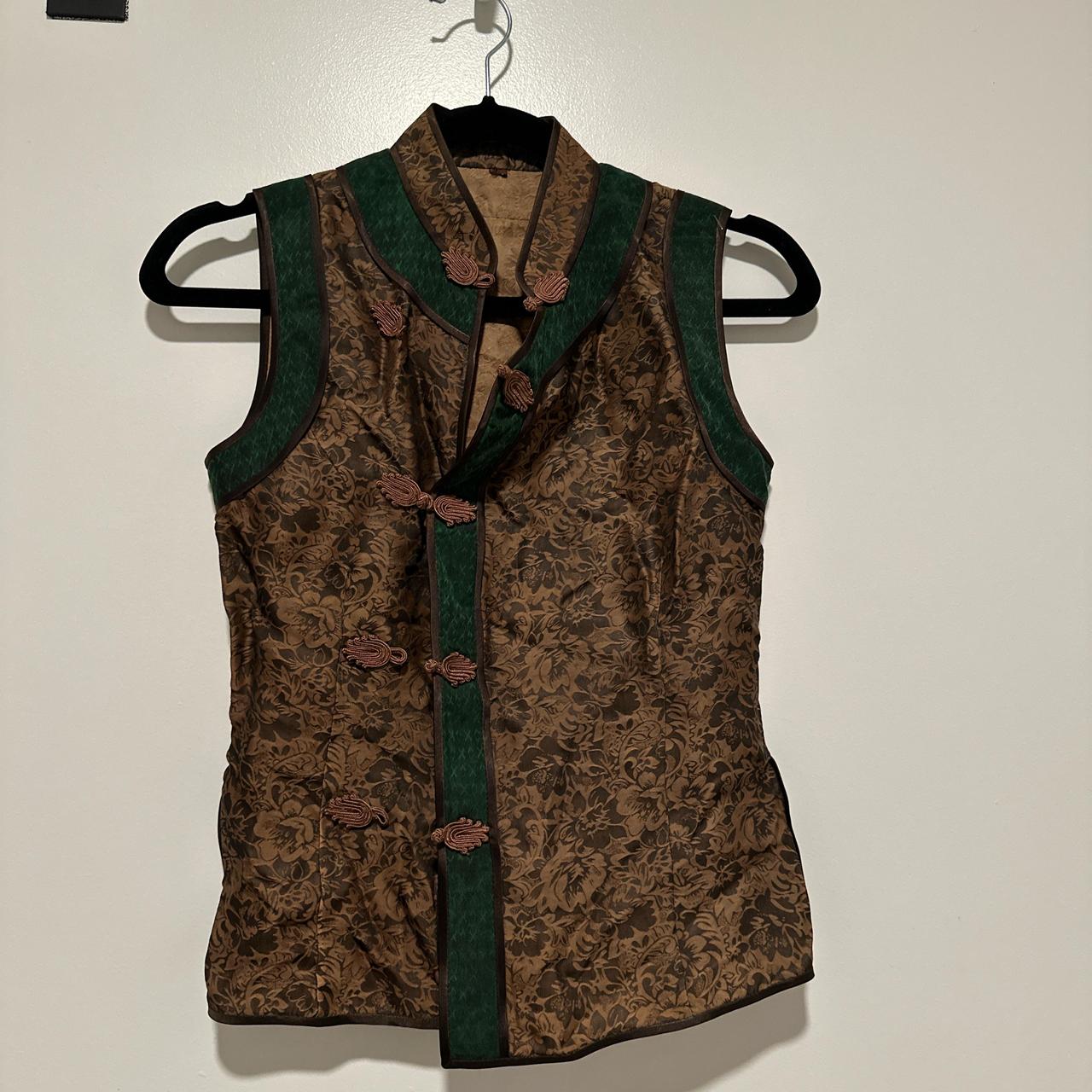 very cool asian inspired top, doesn’t have a size... | Depop