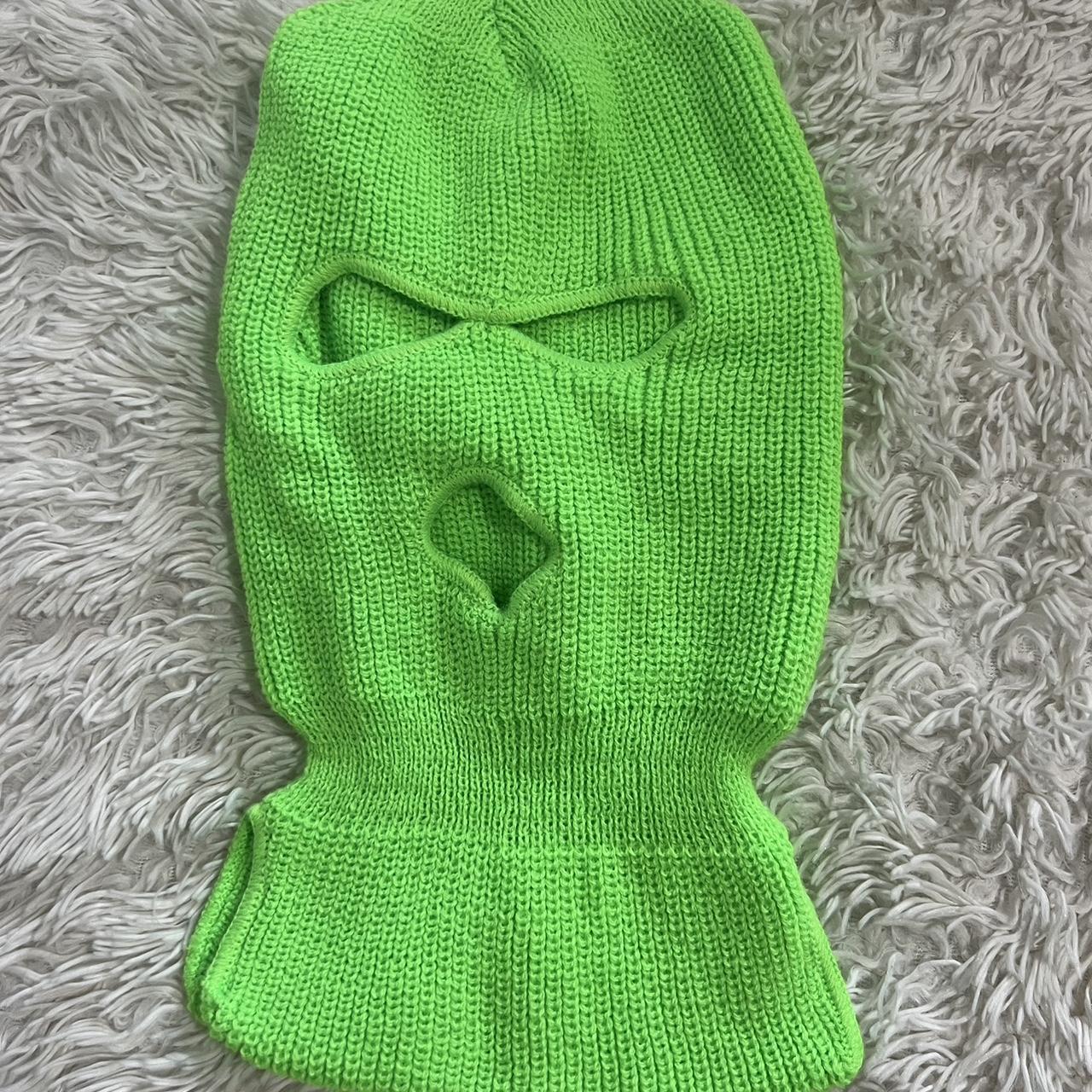 lime green ski mask never been worn - Depop