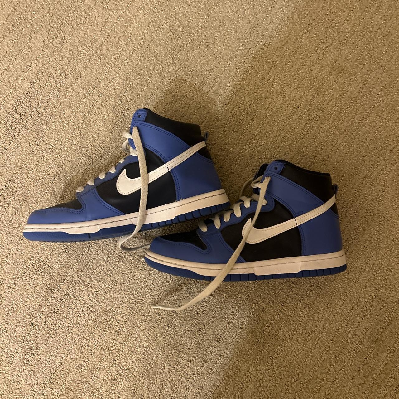 Blue Nike dunks 4.5 y (women’s 6) - Depop