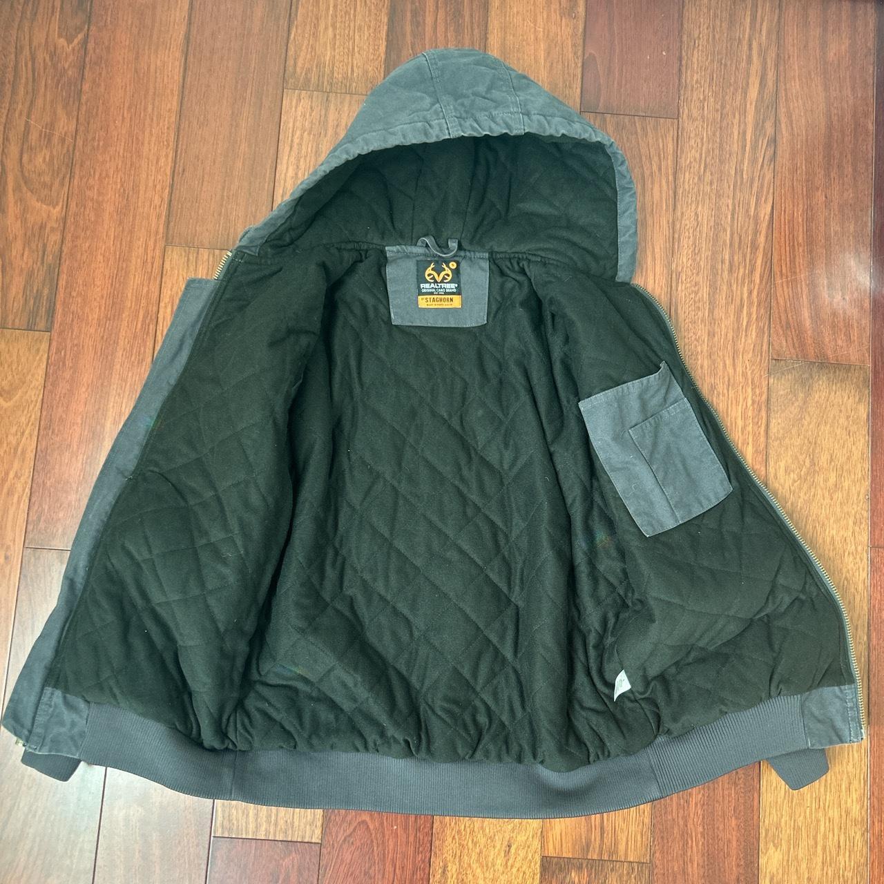 Real tree Work Jacket Size small Canvas Quilted... - Depop