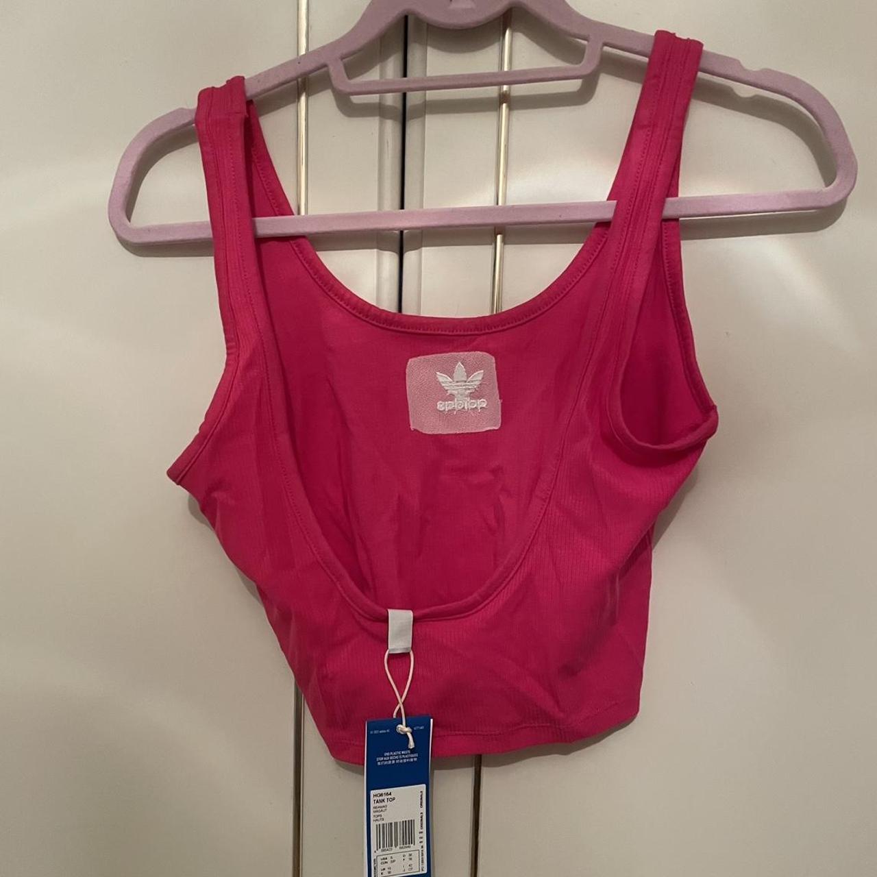 Adidas Originals Women's Pink Crop-top | Depop