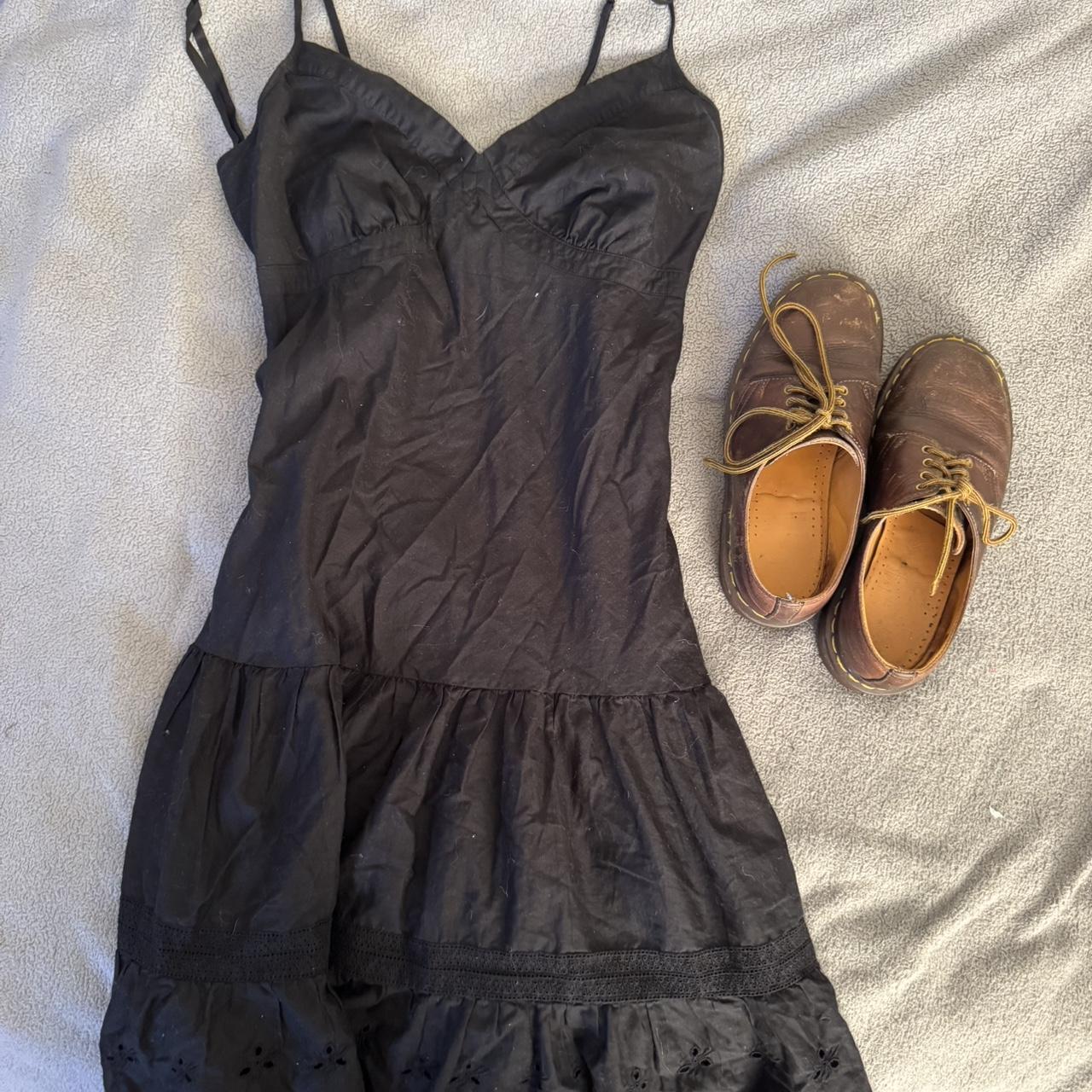 Gap black dress 29 inches long Zipper on the... | Depop