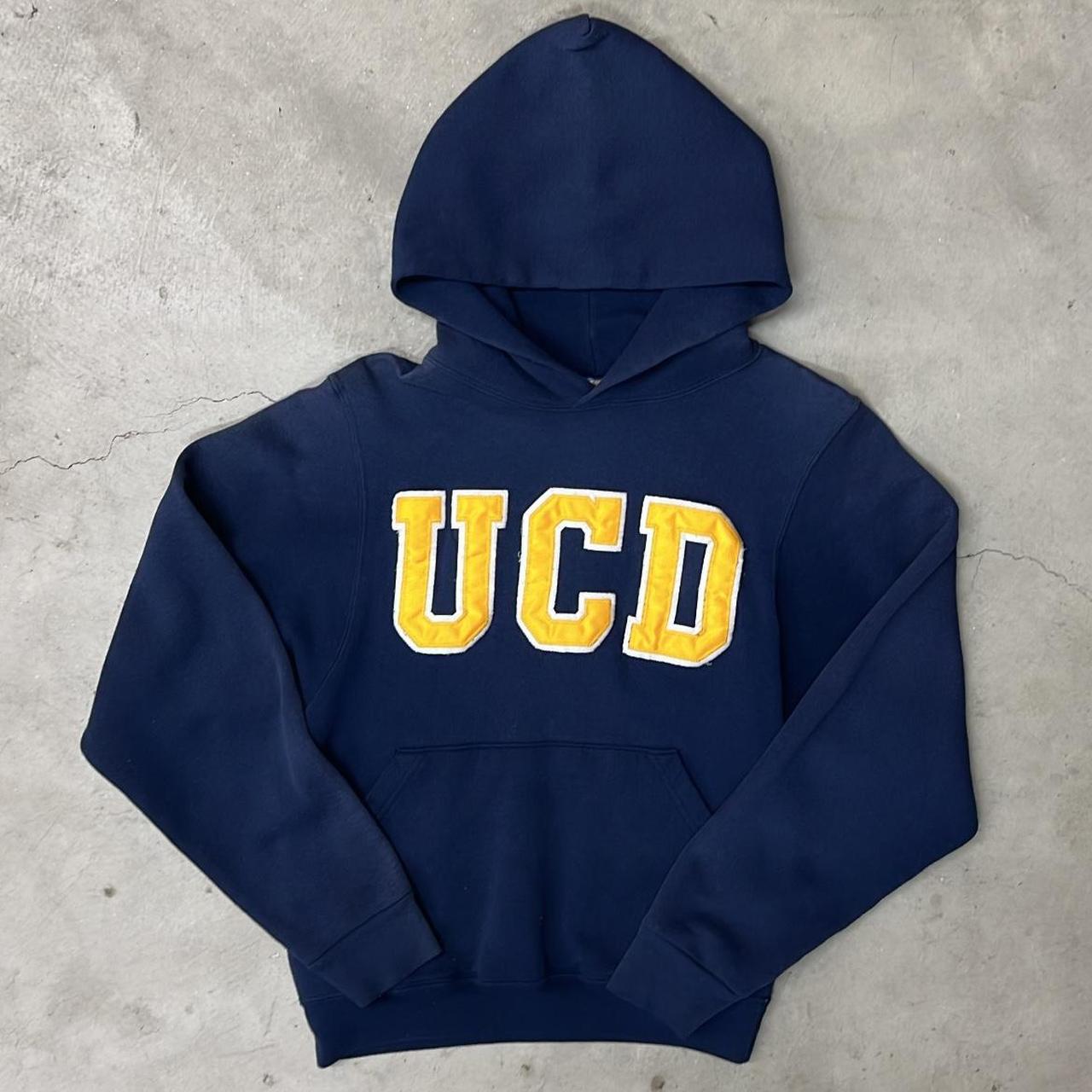 vintage uc davis hoodie size xs good condition,... - Depop