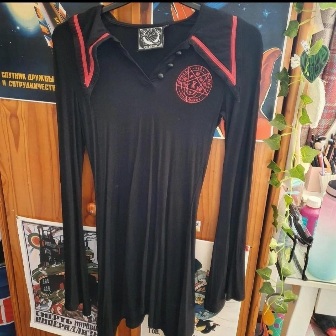 Killstar sailor style figure hugging flowy... - Depop