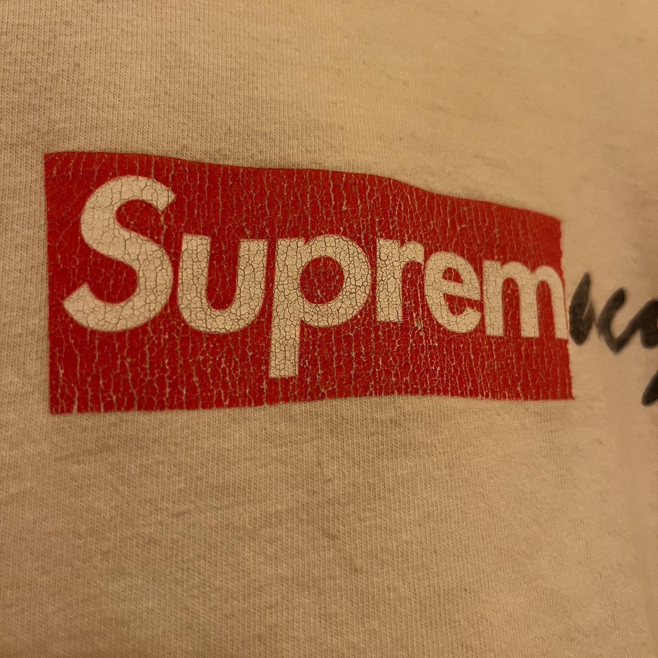 supreme x sole supremacy box logo tee visible... - Depop