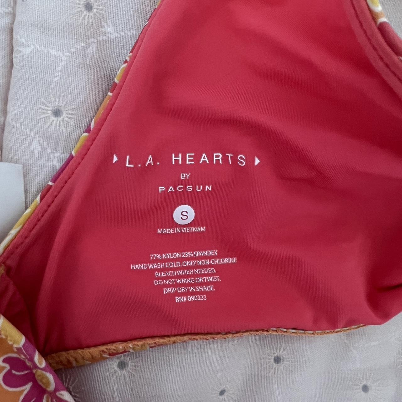 PacSun Women's Pink and Yellow Swimsuit-one-piece | Depop