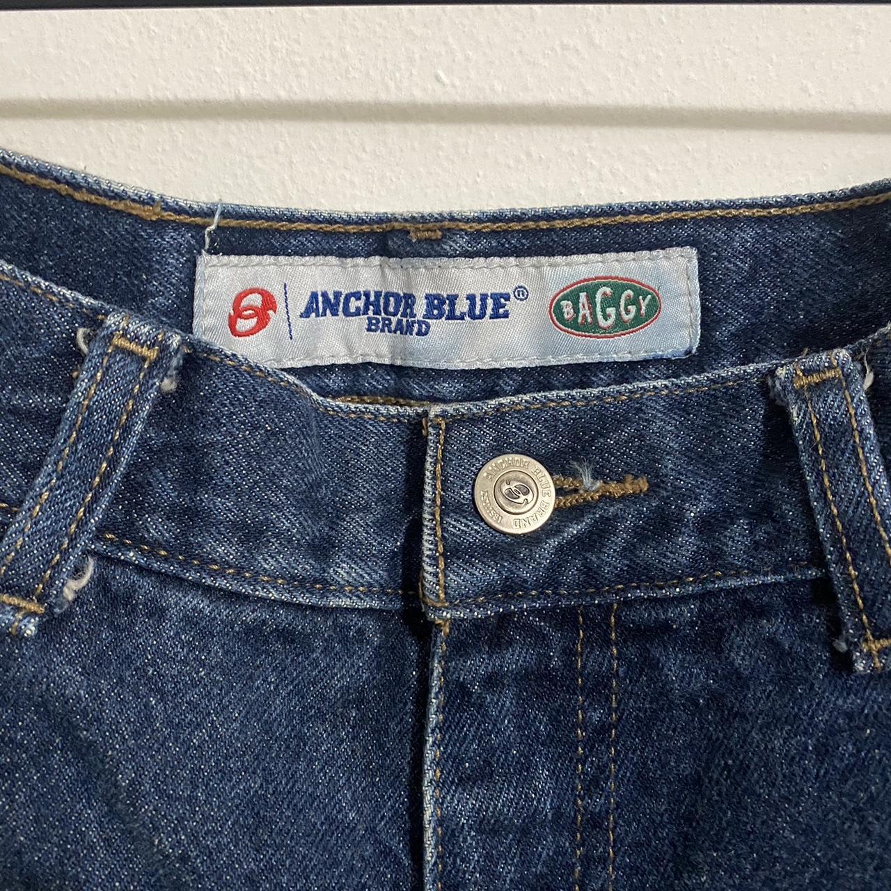 Anchor Blue Vintage Baggy 😎 Baggy Denim Jeans 👖 Made... - Depop