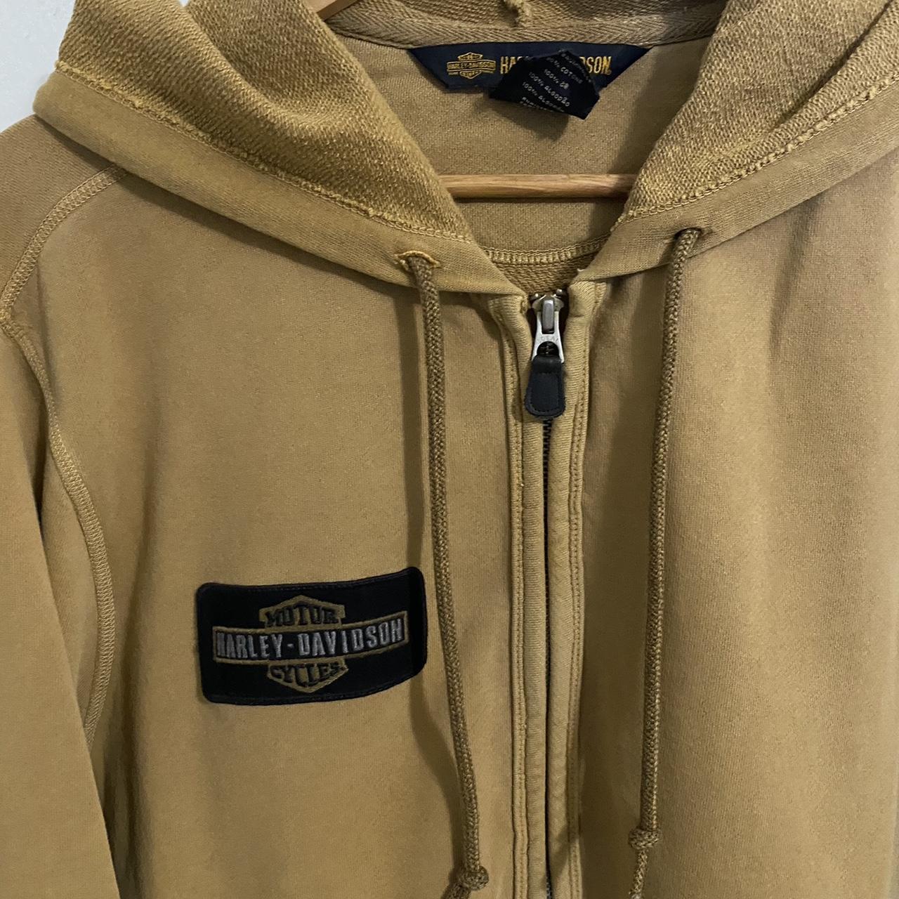 Harley Davidson 🏍️ 🔥 Bald 🦅 Flying Thermal lined Zip... - Depop