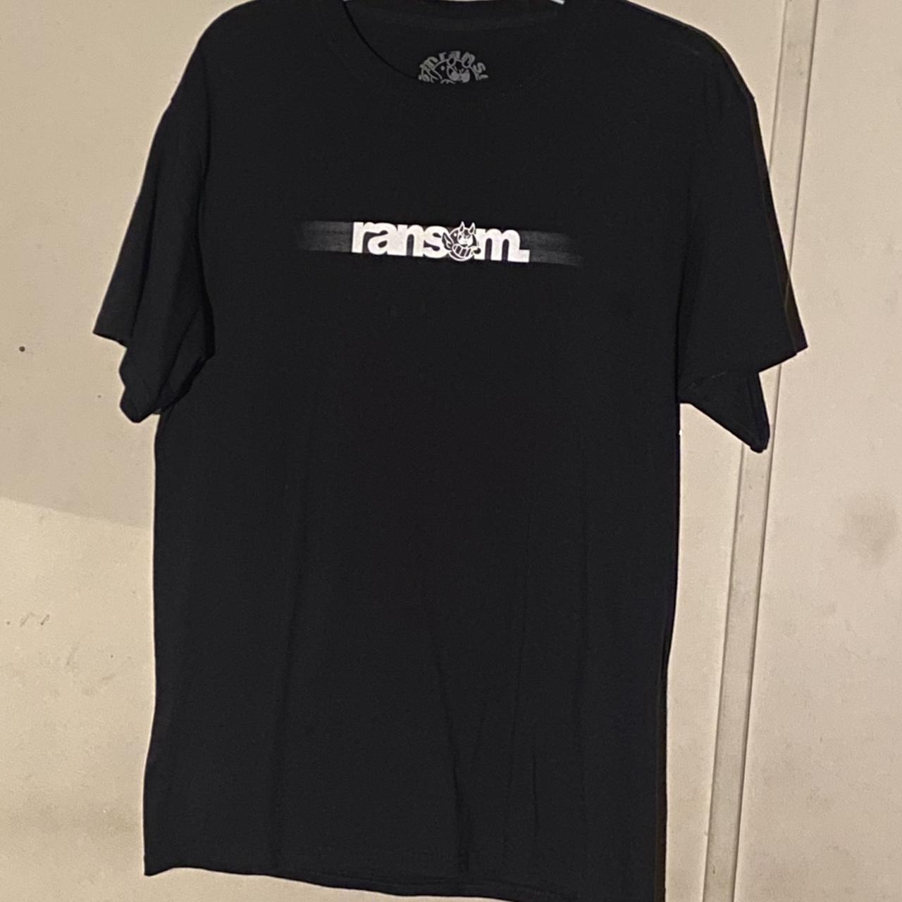 Ransom motion blur black t-shirt Size: medium... - Depop