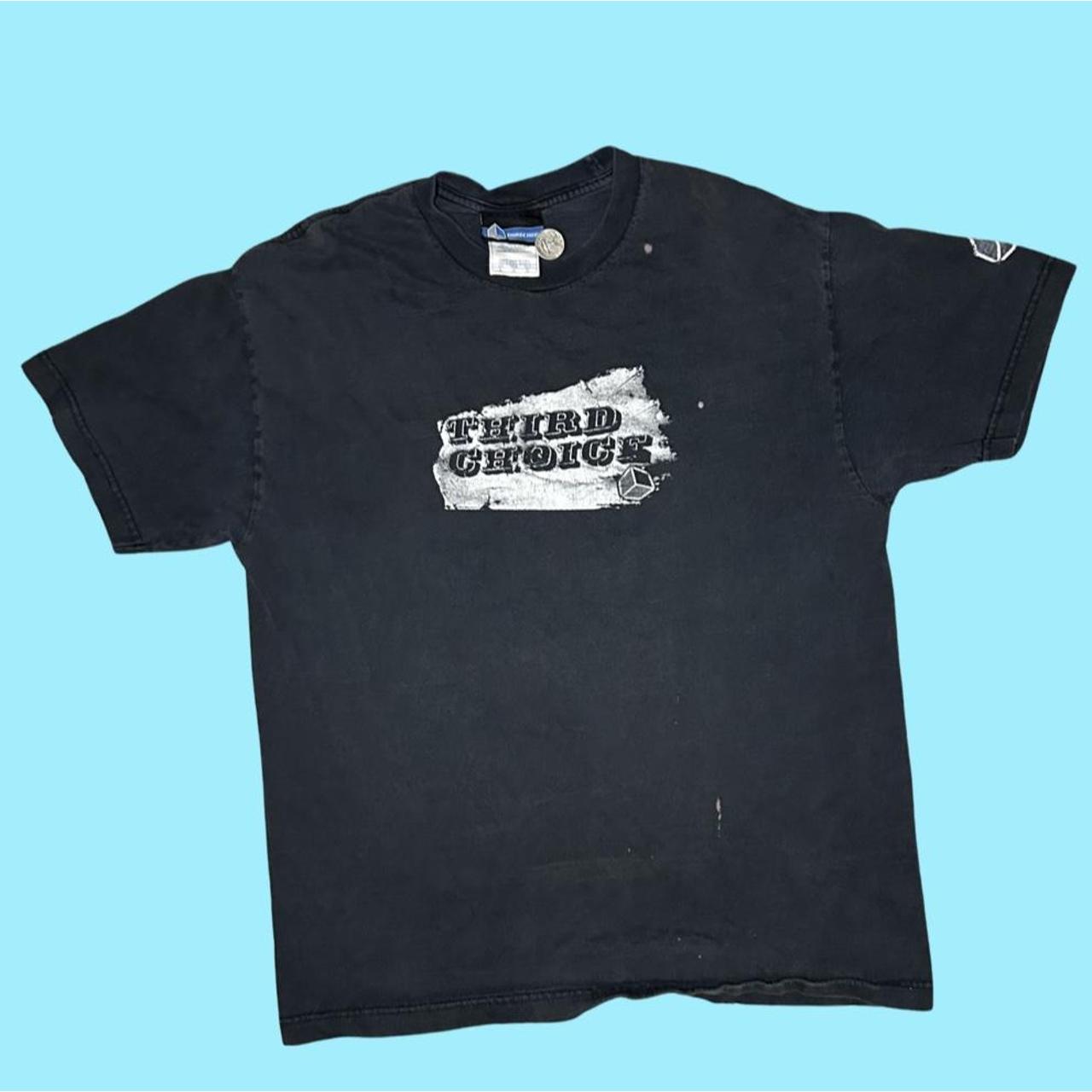 Y2k shirt. Faded y2k styled shirt third choice tee... - Depop