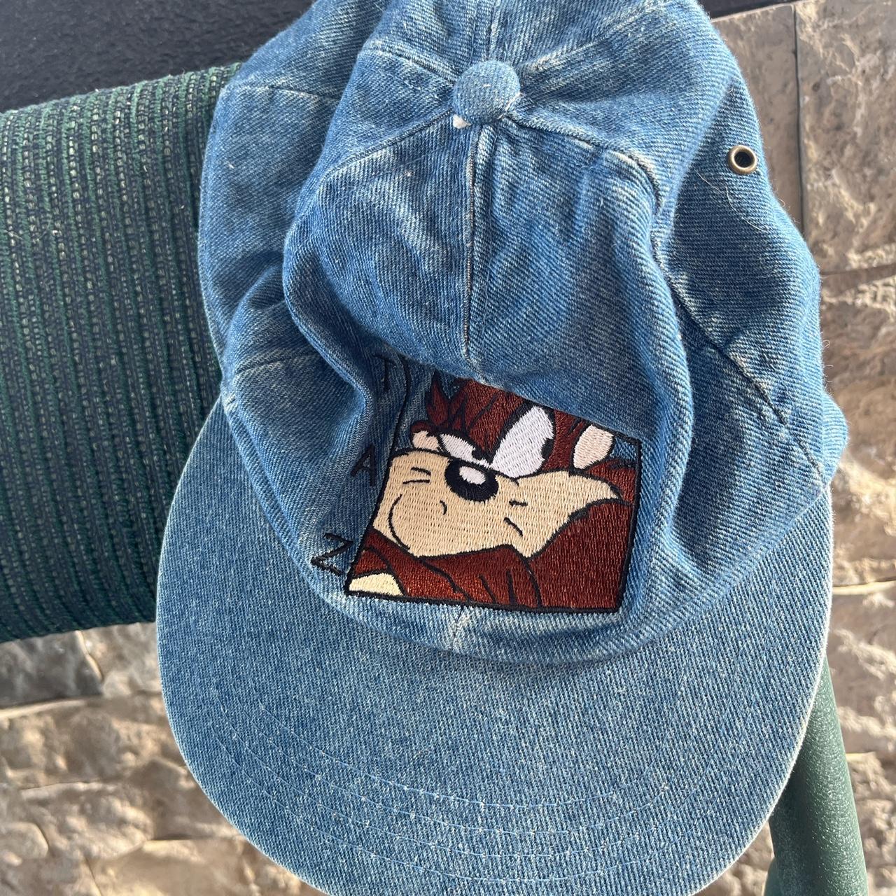 Vintage denim Taz hat - Depop