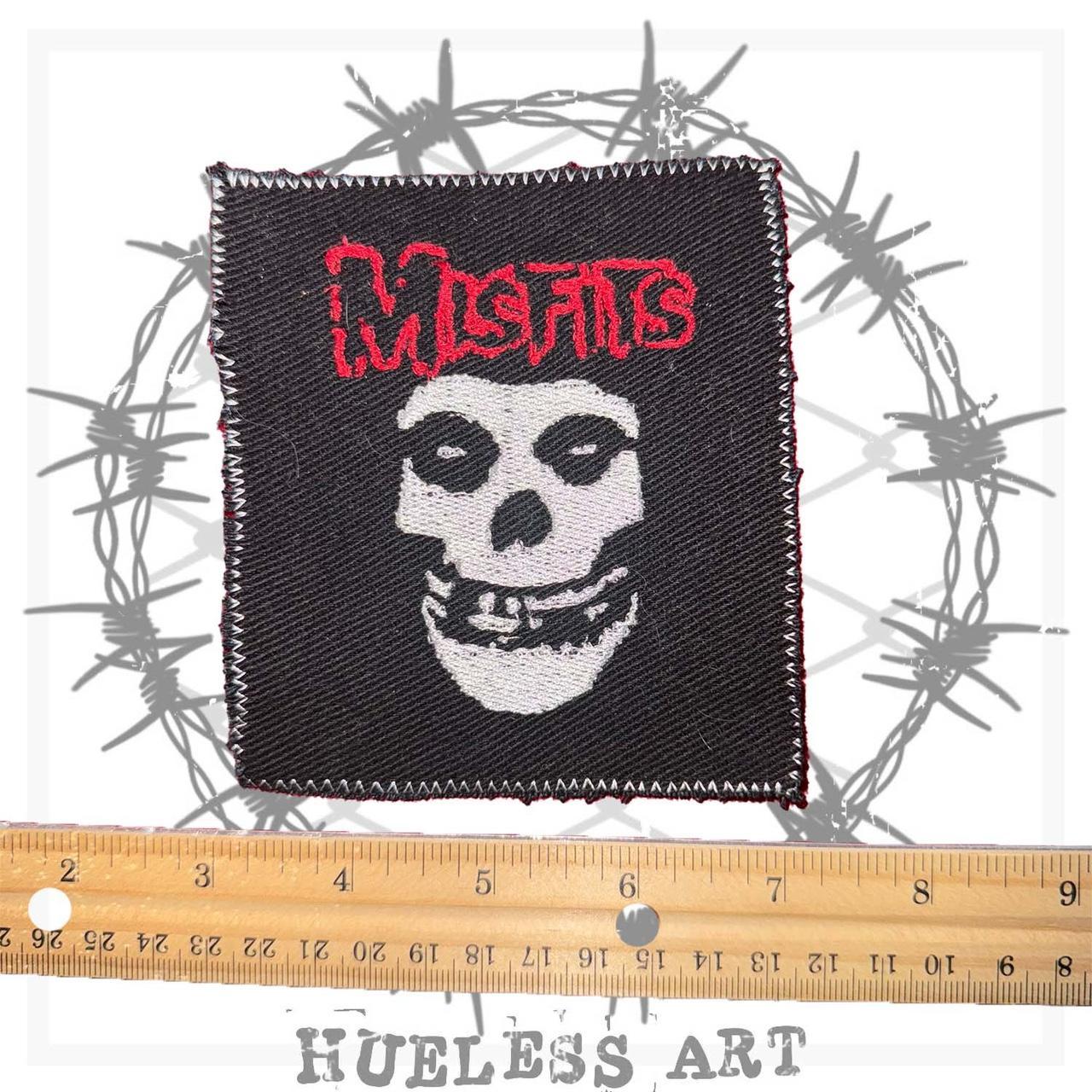 Misfits patch with red accents #goth #punk - Depop
