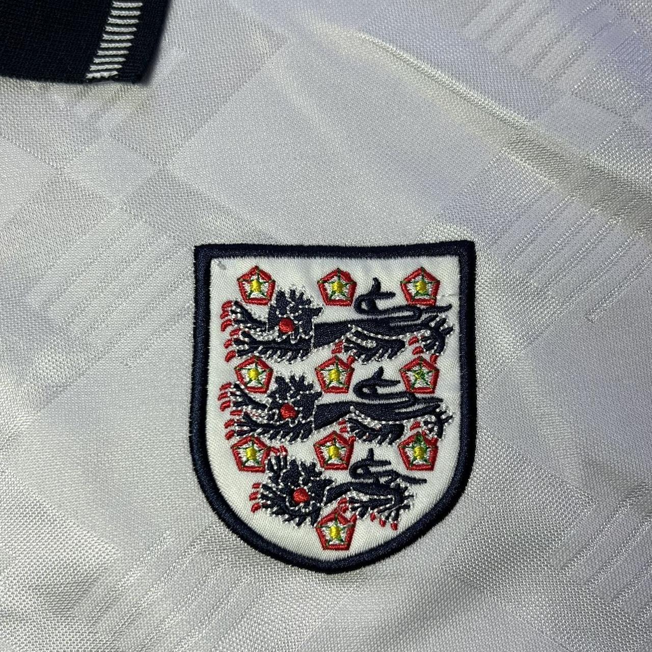 Umbro England 1990 Home Kit Jersey/Shirt - Size... - Depop
