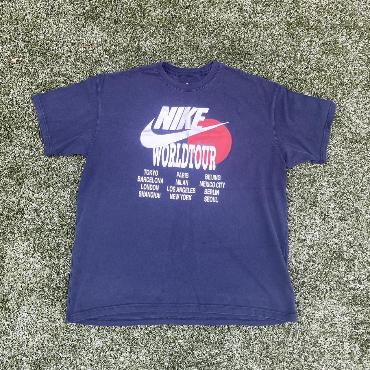 Nike World Tour Tee -Size: XL -Price: $20 -Message... - Depop