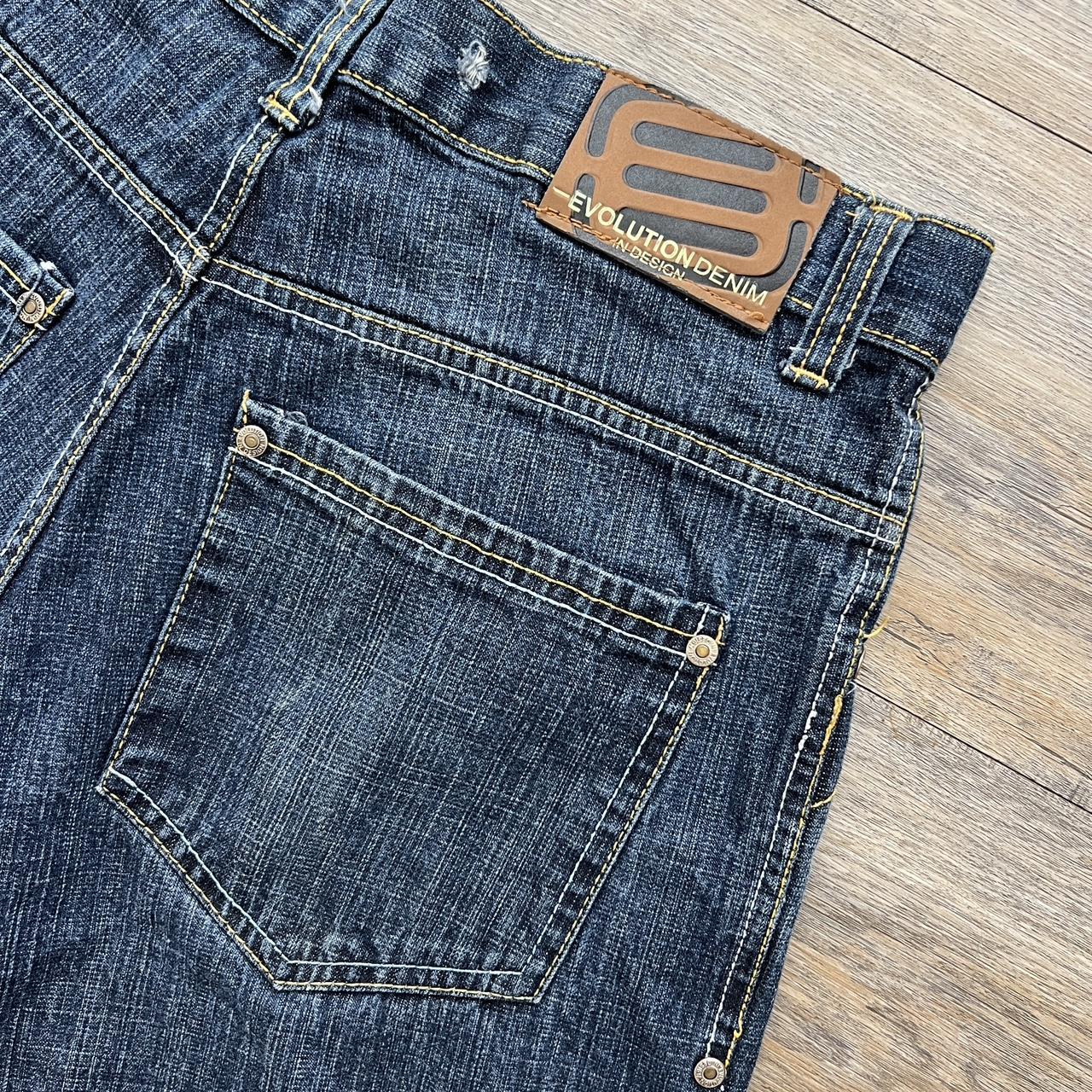 Y2K Baggy Evolution Jorts -Size: 34 -Measurements... - Depop