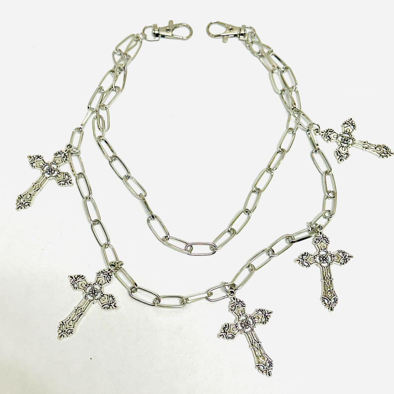 Goth Cross Charm Pant Chain... - Depop