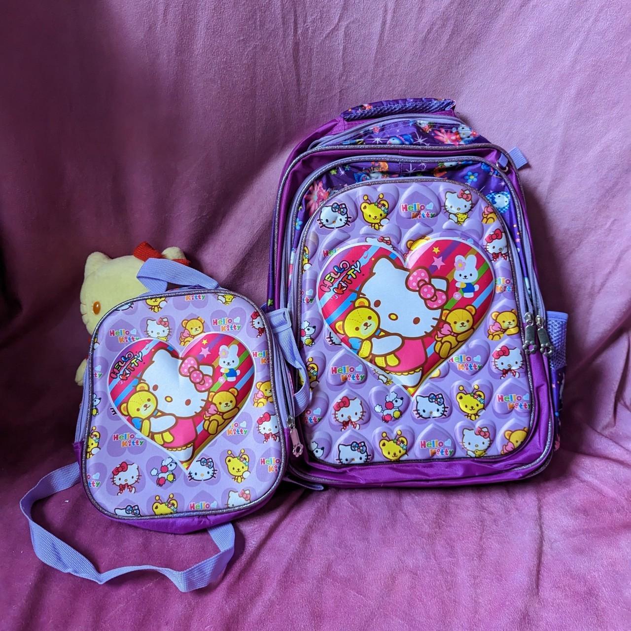 Hello Kitty purple backpack and cross body, with... - Depop