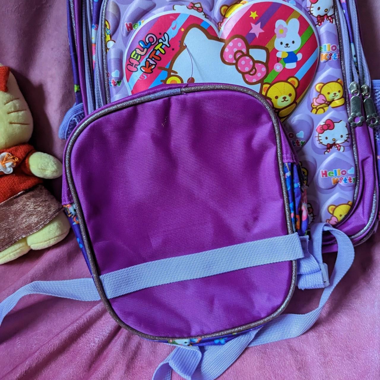 Hello Kitty purple backpack and cross body, with... - Depop