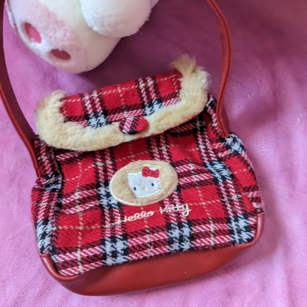 Hello Kitty mini red bag 7 in across more hello... - Depop