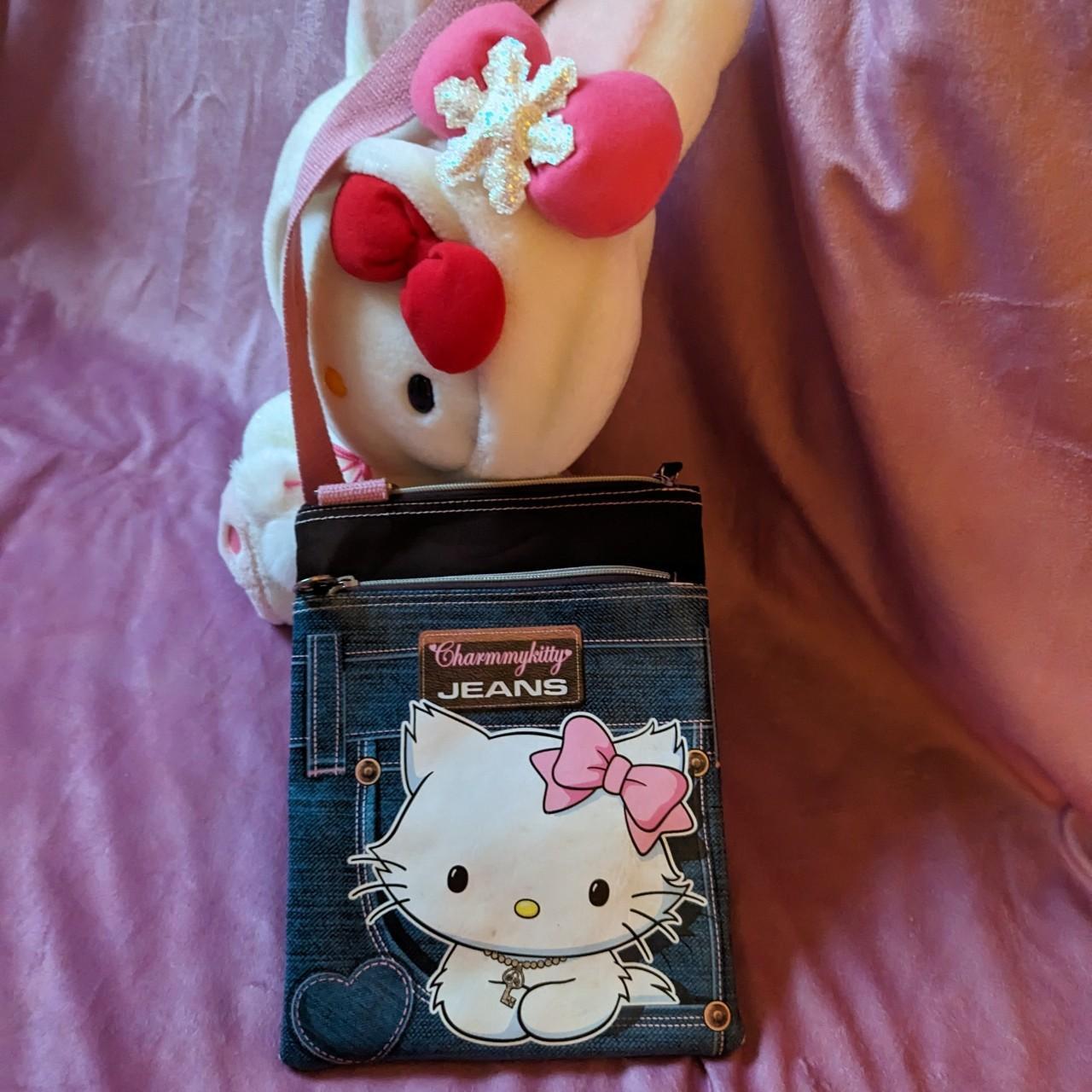 hello kitty charmmy kitty jeans bag small crossbody... - Depop