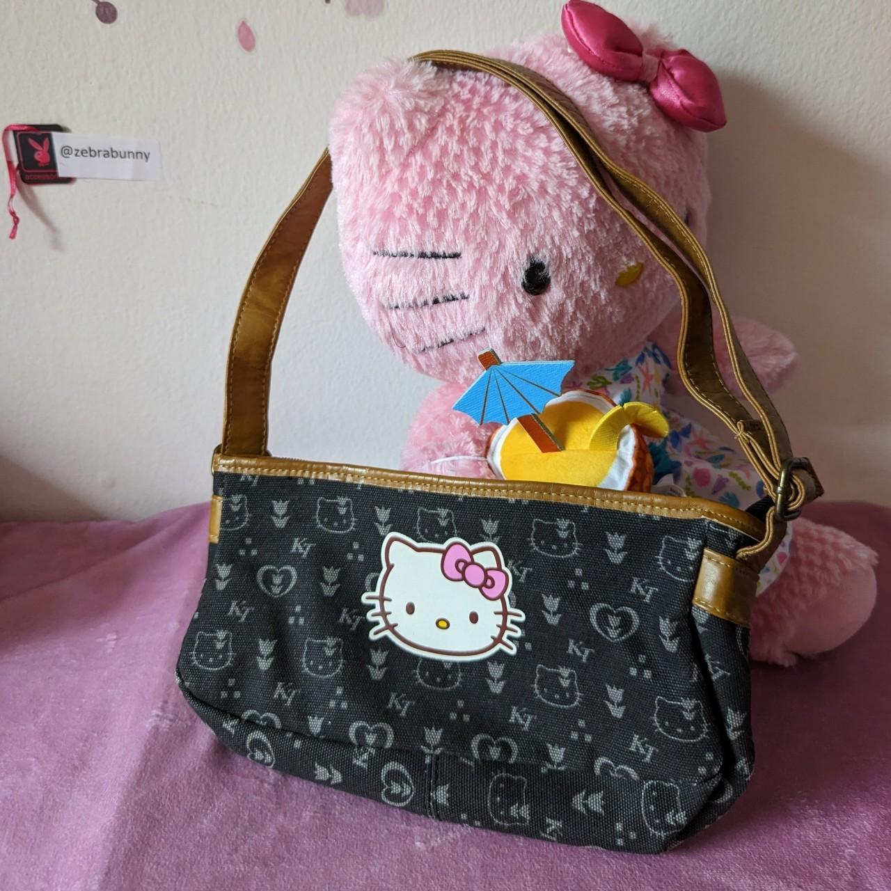hello kitty 2010 black denim bag, it is still... - Depop