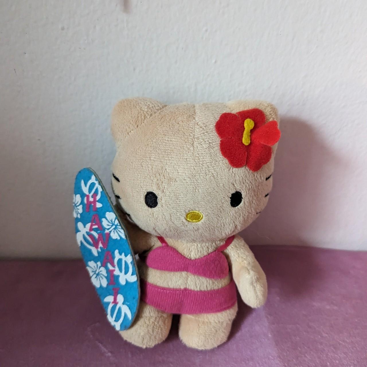 hello kitty hawaii plush approx 5 inch tag is faded... - Depop
