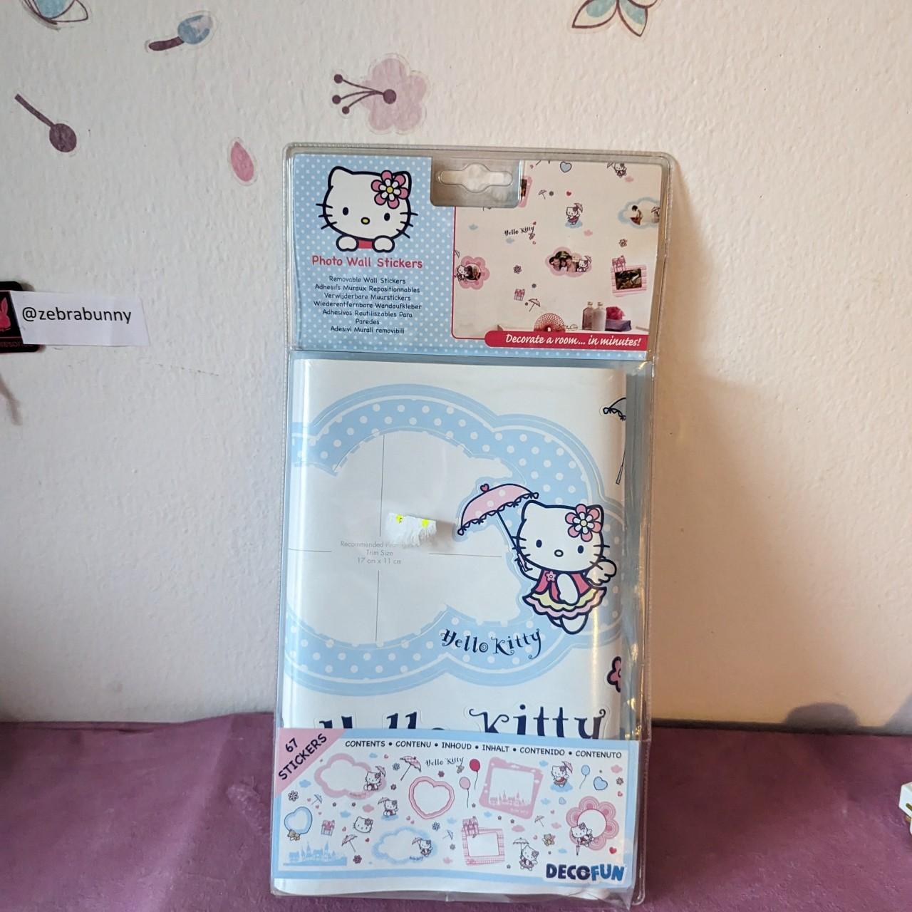 hello kitty umbrella angel wall stickers more hello... - Depop
