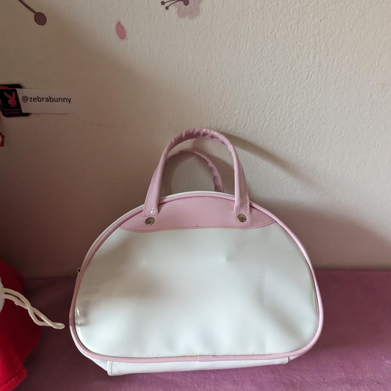 hello kitty 2006 purse light blue, pink handles... - Depop