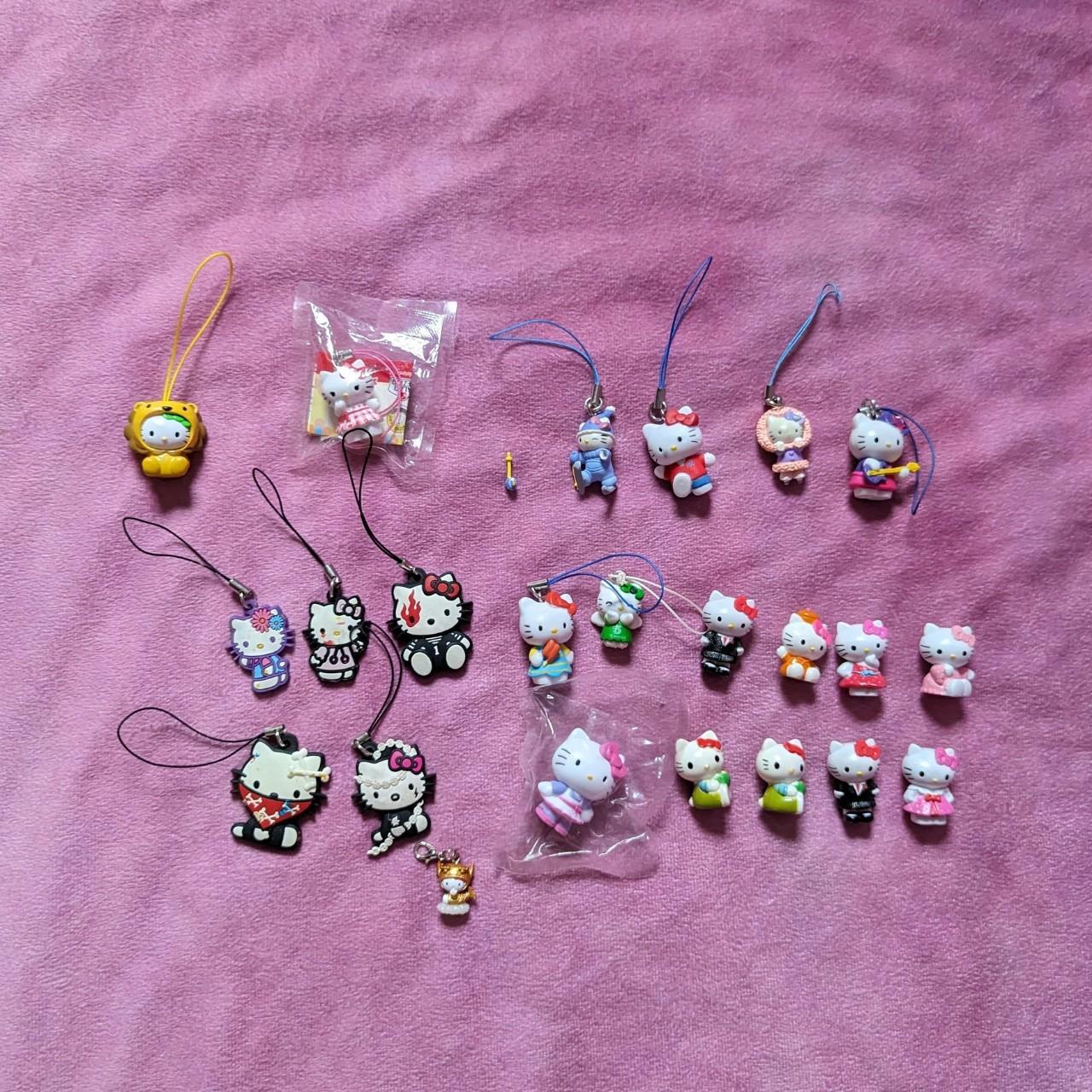 hello kitty charms and mini figures the yellow one... - Depop