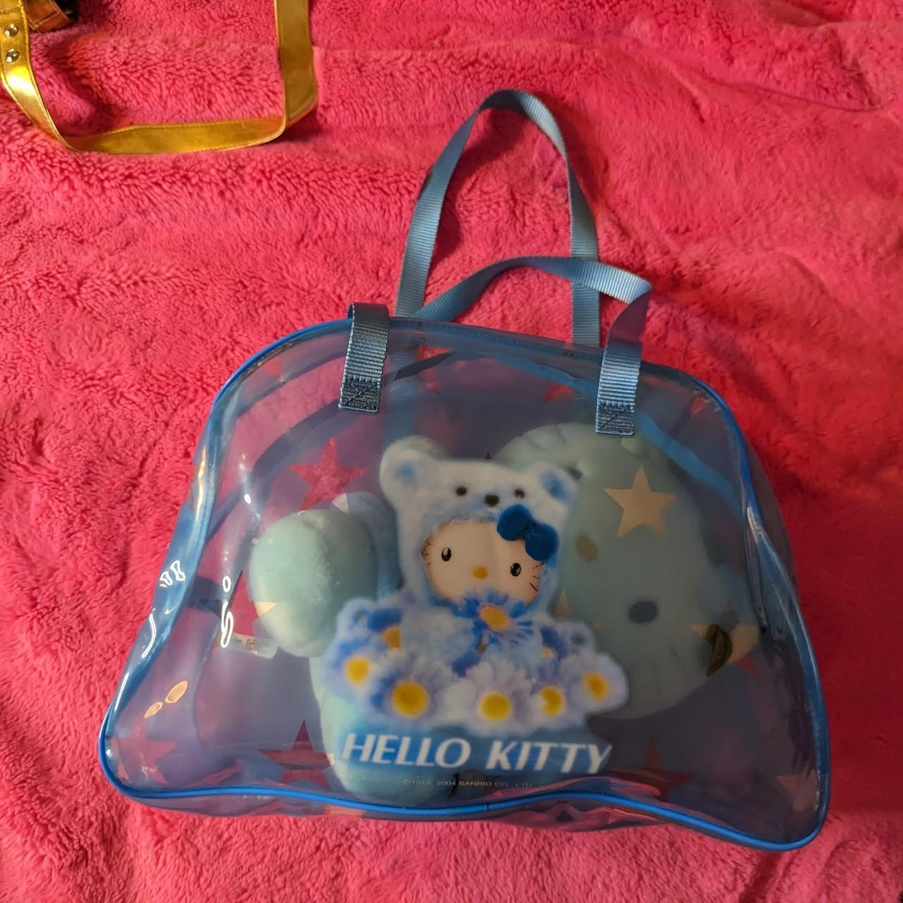 hello kitty 2004 bag purse transparent about 15... - Depop