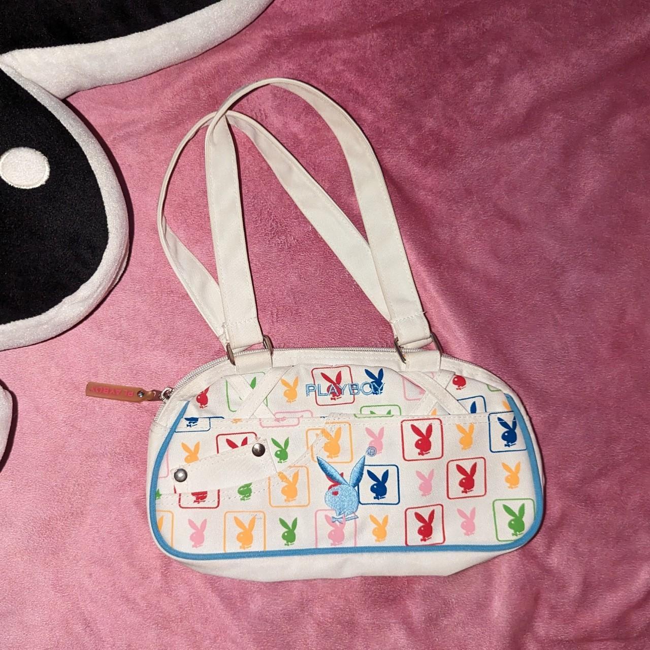 Playboy monogram bag / purse with colorful bunnies... - Depop
